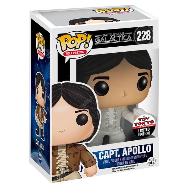 Funko Pop! Television Battlestar Galactica Capt. Apollo 228 Exclusivo ...