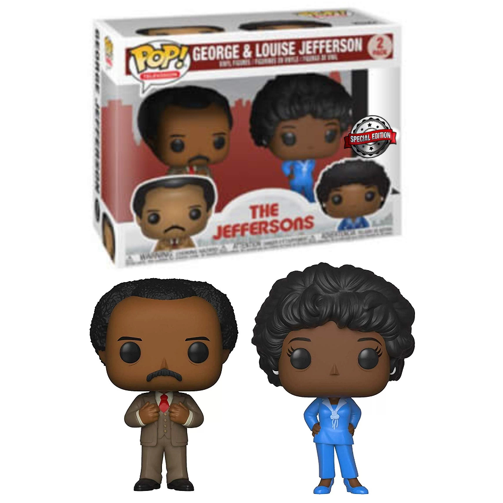 Funko Pop! Television George & Louise Jefferson 2 Packs Exclusivo ...