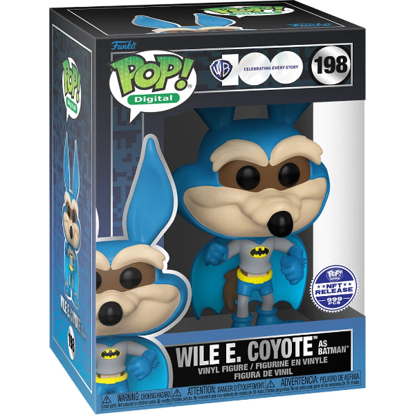 Funko Pop! Digital NFT WB Wile E. Coyote As Batman 198 Exclusivo - Moça ...