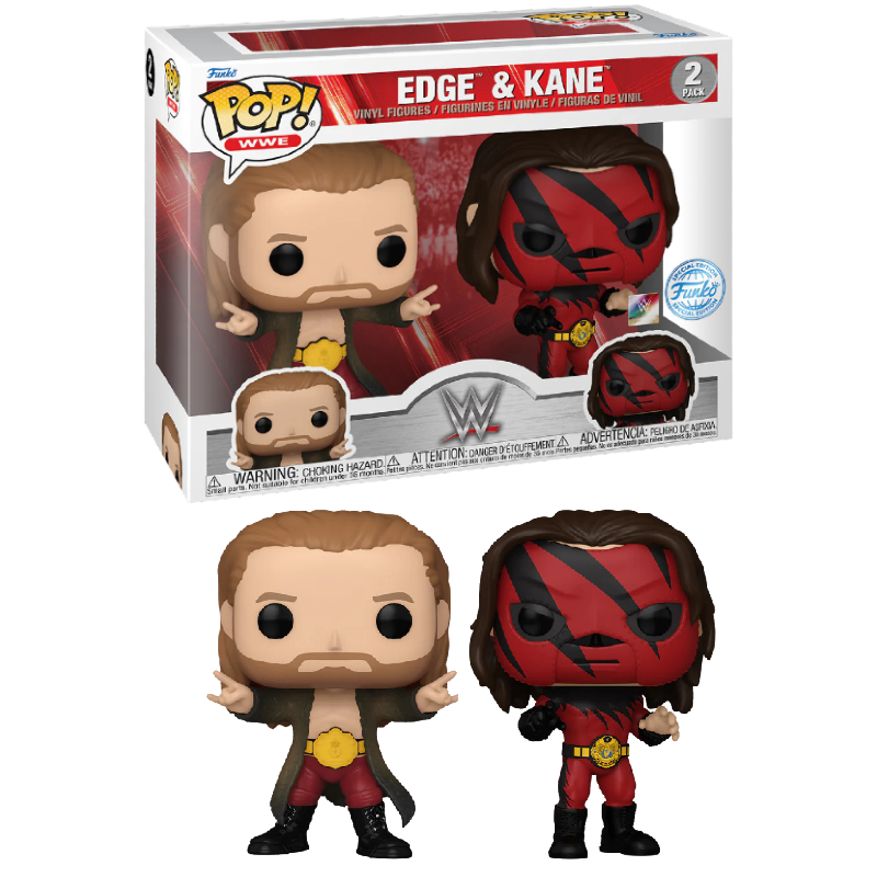Funko Pop! WWE Edge & Kane 2 Pack Exclusivo - Moça do Pop - Funko Pop é ...