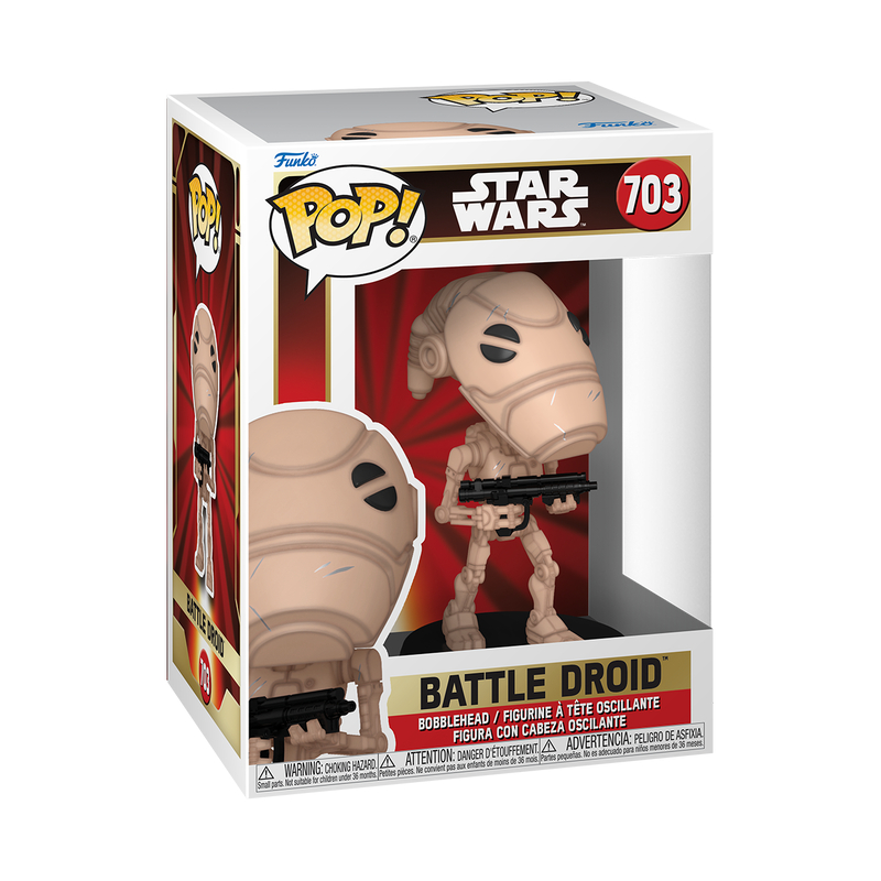 Funko Pop! Television Star Wars Battle Droid 703 Original Colecionavel ...