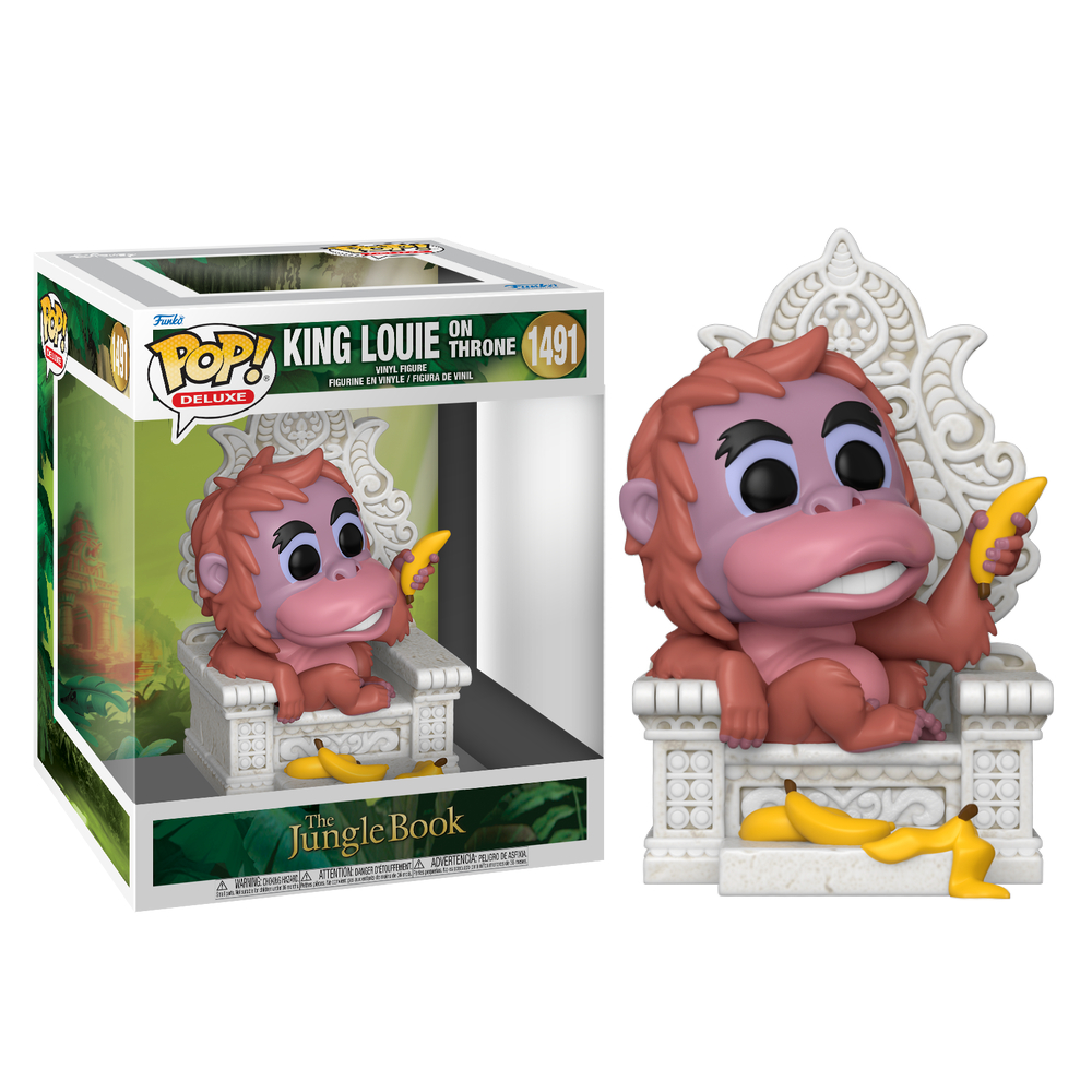 Funko Pop! Deluxe Disney Mogli O Menino Lobo King Louie on Throne 1491 ...