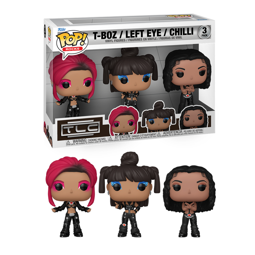 Funko Pop! Rocks TLC T-Boz, Left Eye, Chilli 3 Pack Original - Moça do ...