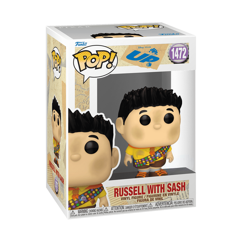 Funko Pop! Disney UP Altas Aventuras Russell with Sash 1472 Exclusivo ...