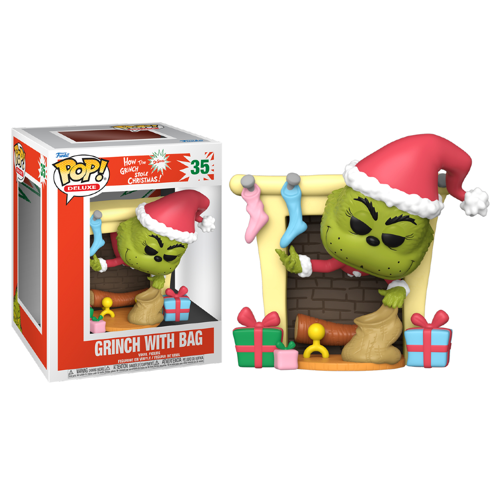 Funko Pop! Deluxe Filme Christmas Grinch With a Bag 35 Original - Moça ...