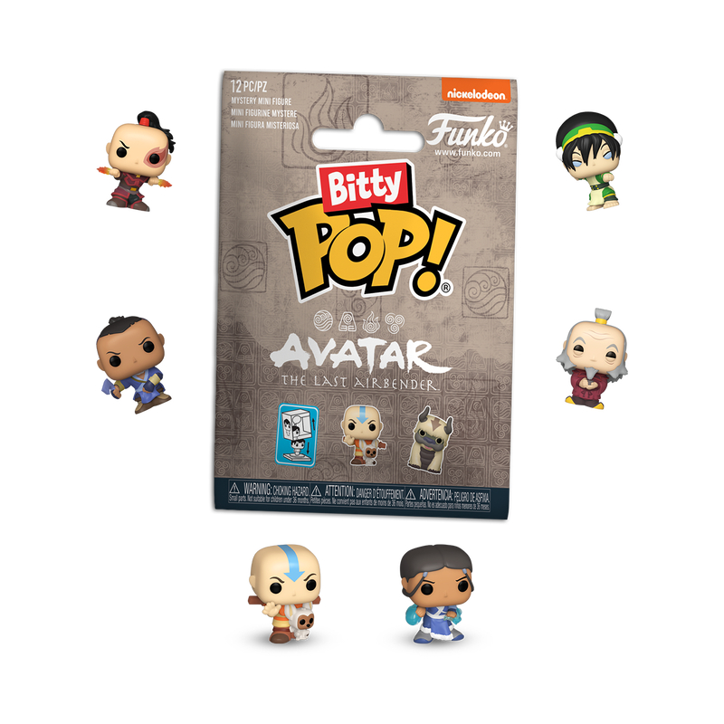 Funko Bitty Pop! Animation Avatar The Last Airbender 1 Unidade Sortida ...