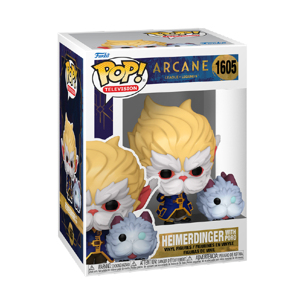 Funko Pop! Arcane League Of Legends Heimerdinger with Poro 1605 - Moça ...