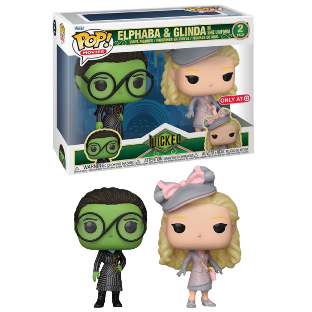 Funko Pop! Wicked Elphaba & Glinda in Shiz Uniform 2 Pack Exclusivo ...