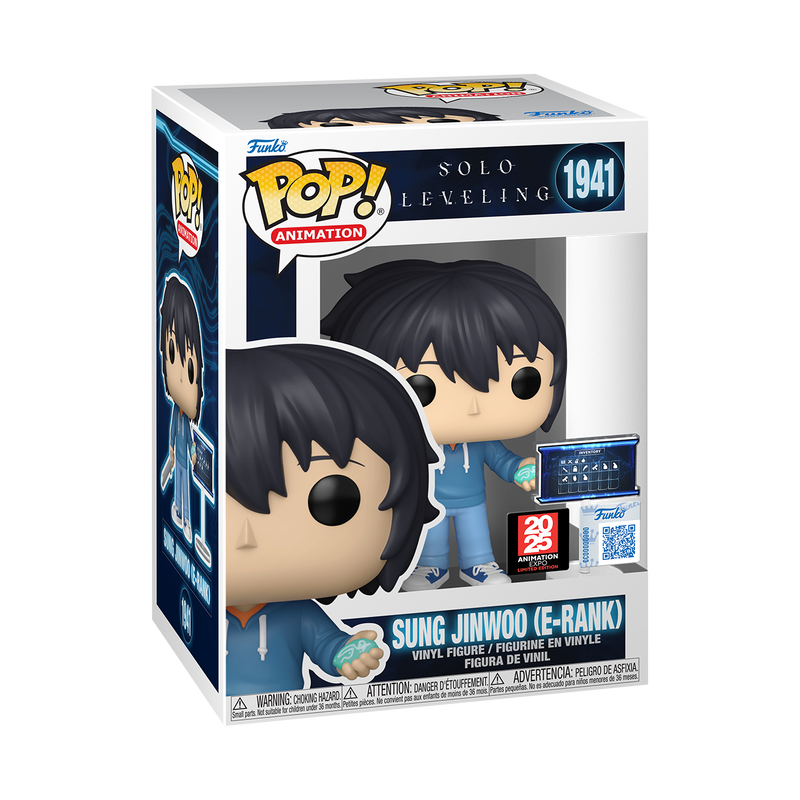 Funko Pop! Animation Solo Leveling Sung Jinwoo E-Rank 1941 Exclusivo ...