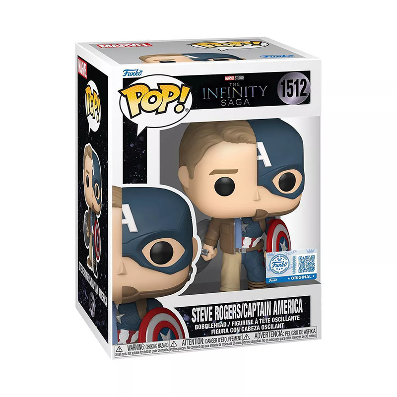 Funko Pop! Marvel Steve Rogers / Captain America 1512 Exclusivo - Moça ...