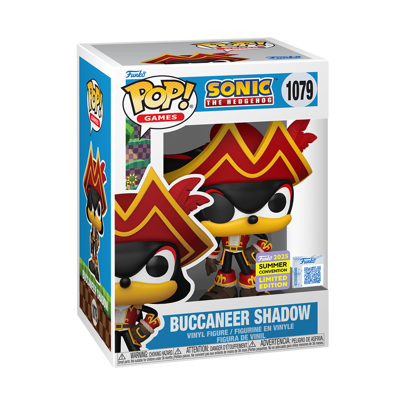 Funko Pop! Sonic The Hedgehog Buccaneer Shadow 1079 Exclusivo SDCC 202 ...