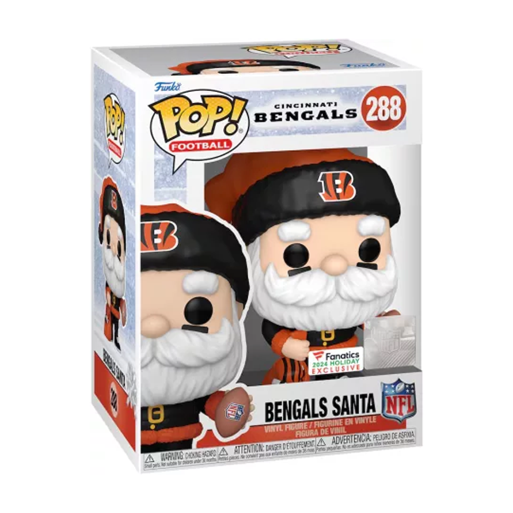Funko Pop! Football NFL Bengals Santa 288 Exclusivo - Moça do Pop ...