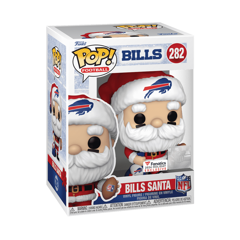 Funko Pop! Football NFL Bills Santa 282 Exclusivo - Moça do Pop - Funko ...