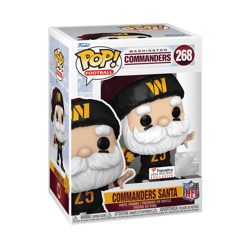 Funko Pop! Football NFL Commanders Santa 268 Exclusivo - Moça do Pop ...