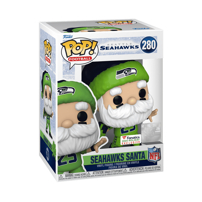 Funko Pop! Football NFL Seahawks Santa 280 Exclusivo - Moça do Pop ...