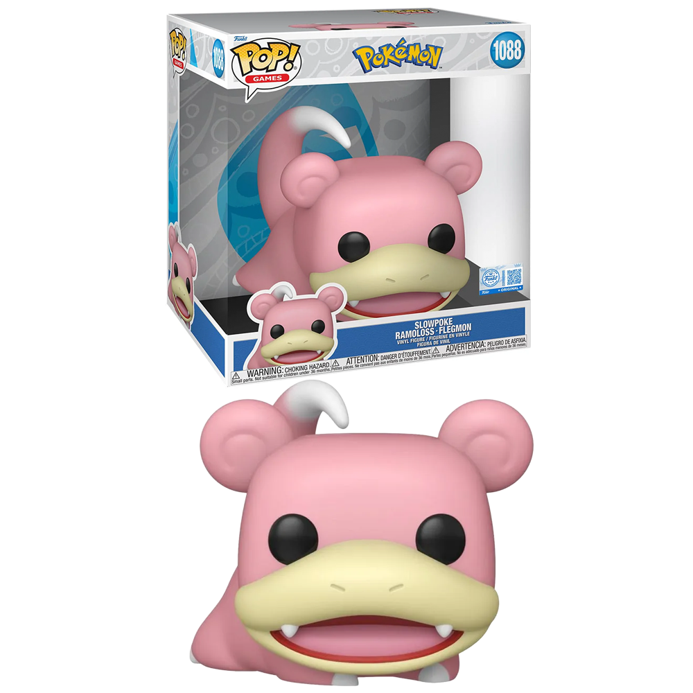 Funko Pop! Games Pokemon Slowpoke 1088 Exclusivo 10 Polegadas Original ...