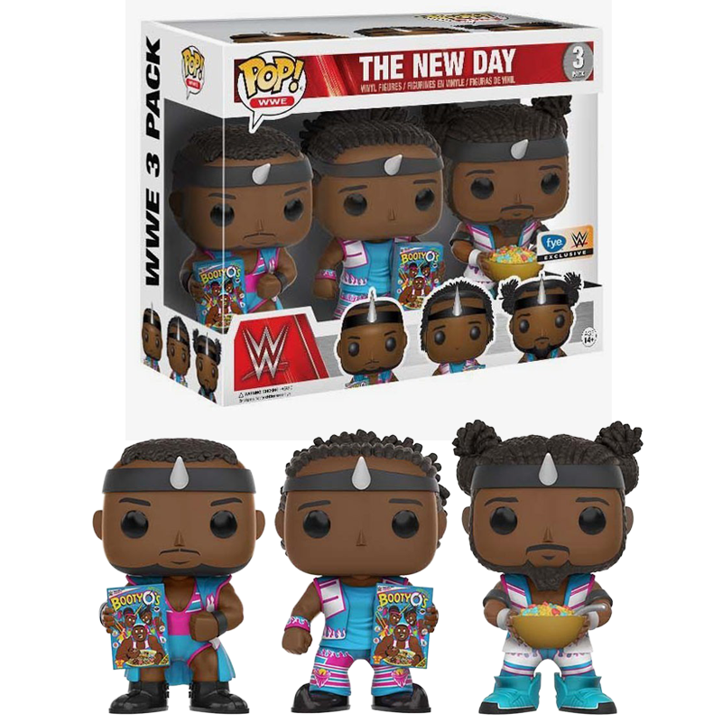 Funko Pop! WWE The New Day 3 Pack Exclusivo Original - Moça do Pop ...