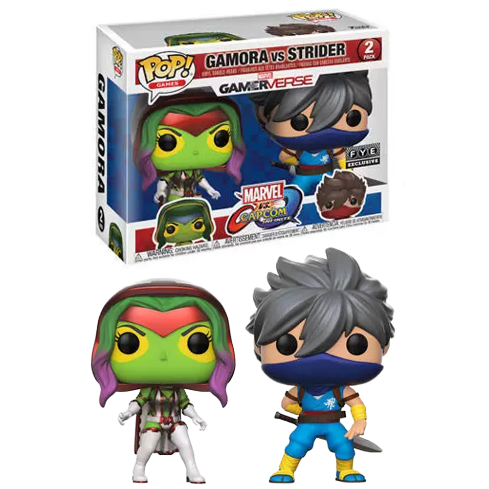 Funko Pop! Games Marvel Vs Capcom Gamora Vs Strider 2 Pack Exclusivo ...