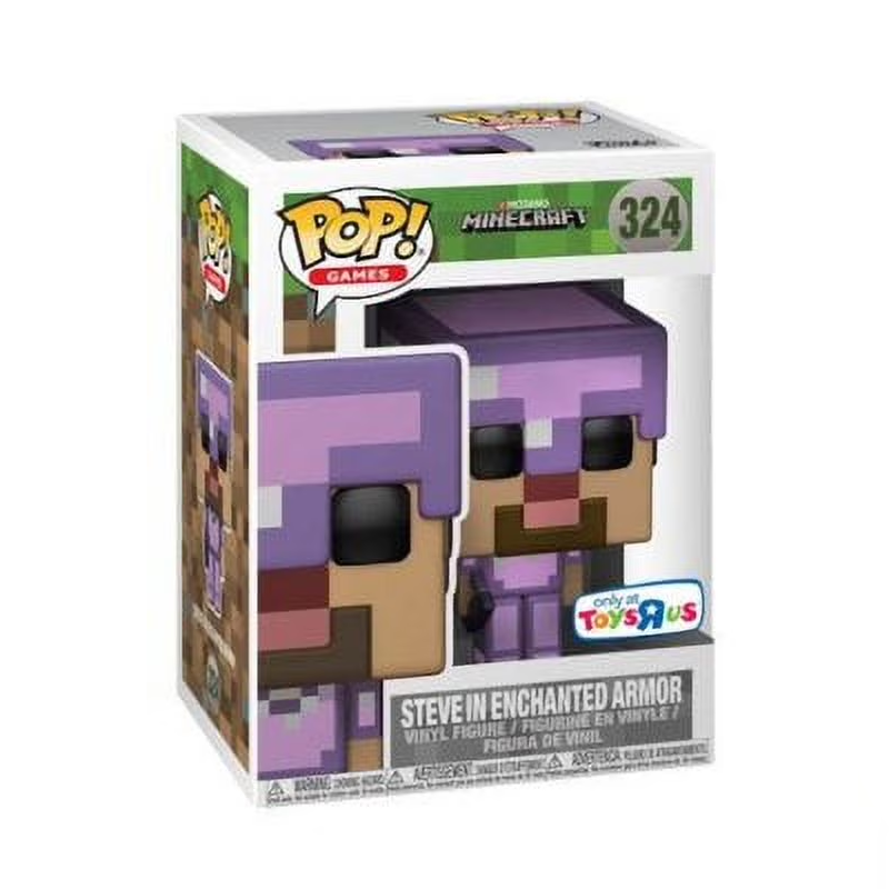 Funko Pop! Games Minecraft Steve In Enchanted Armor 324 Exclusivo ...