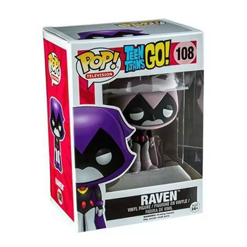 Funko Pop! Animation Jovens Titans Raven 108 Grey Original - Moça do ...
