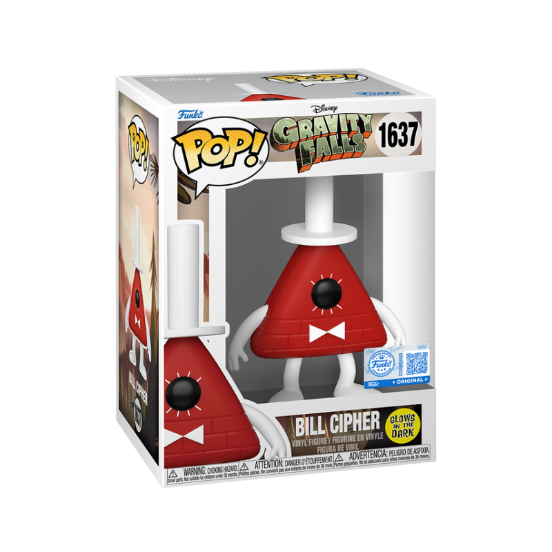 Funko Pop! Disney Gravity Falls Bill Cipher 1637 Exclusivo Glow - Moça ...