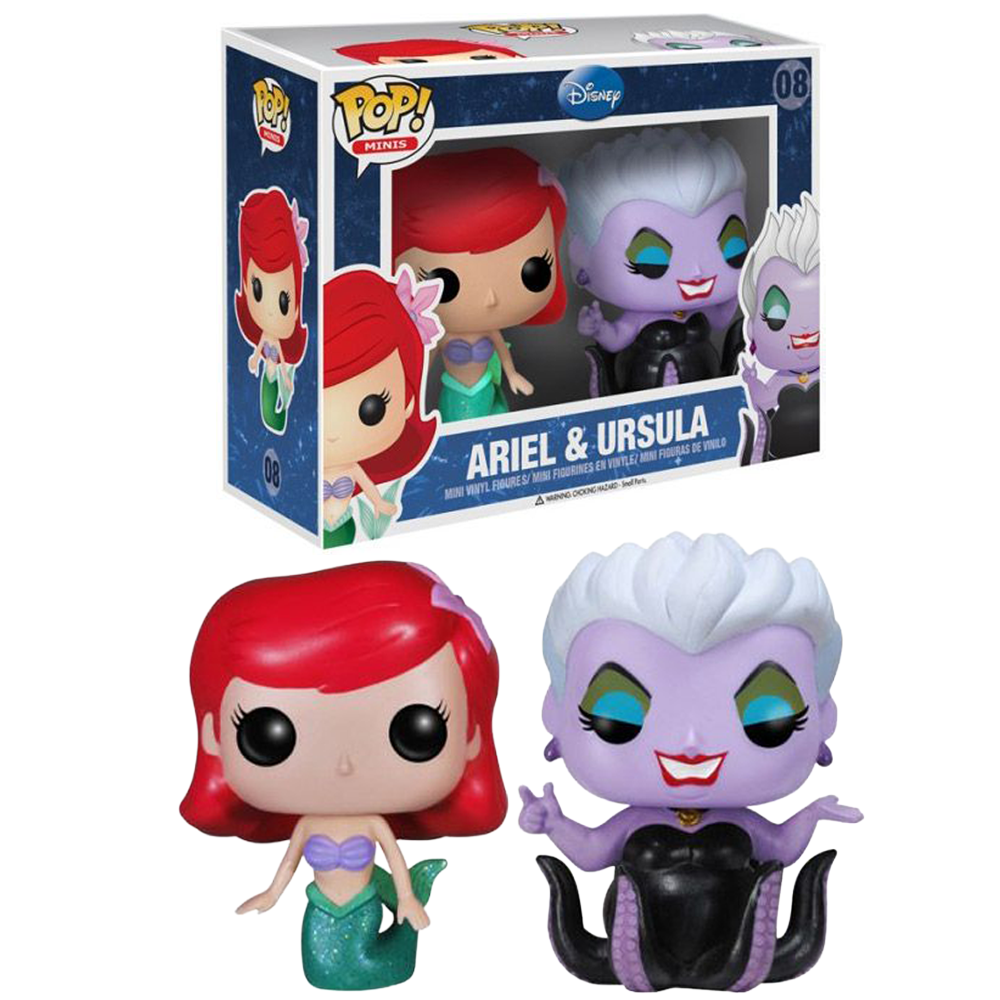 Funko Pop! Minis Disney Princesas A Pequena Sereia Ariel & Ursula 8 ...