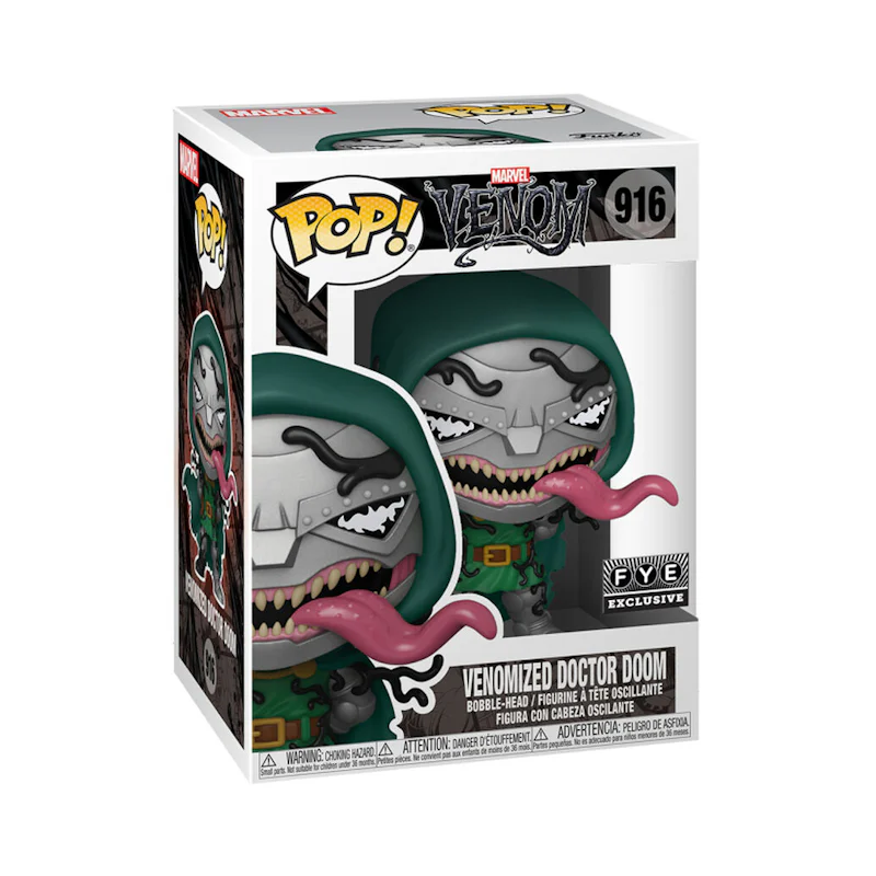 Funko Pop! Marvel Venom Venomized Doctor Doom 916 Exclusivo - Moça do ...