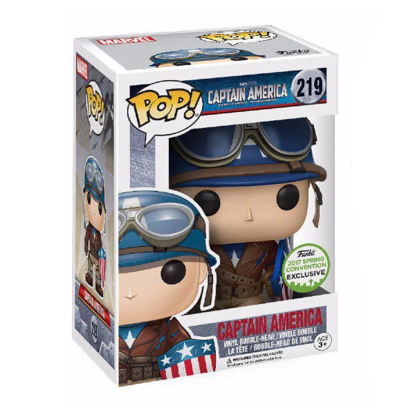 Funko Pop! Marvel Capitão America / Captain America 219 Exclusivo ...