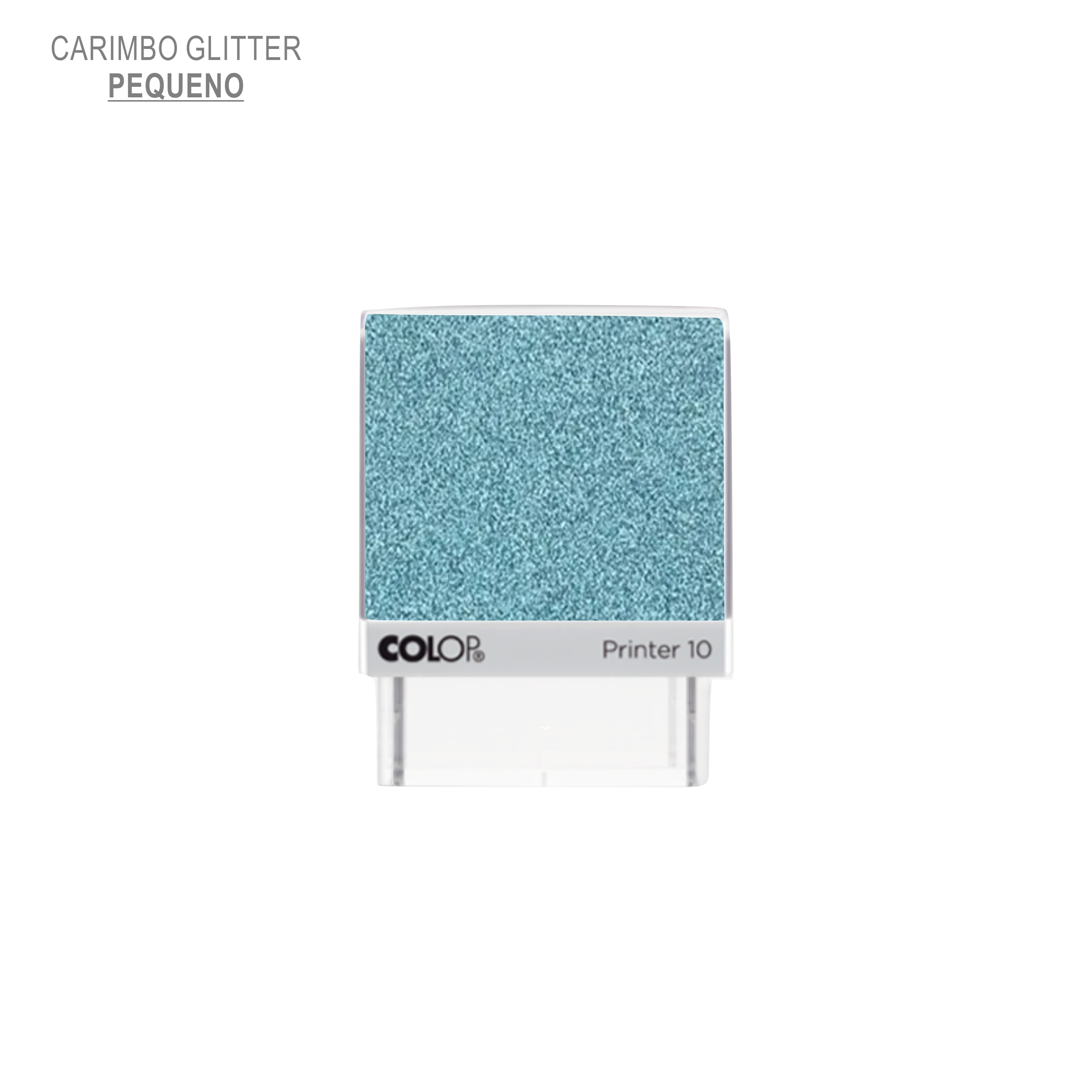 Carimbo Glitter Pequeno Todas as Cores - Doutor Carimbos LTDA