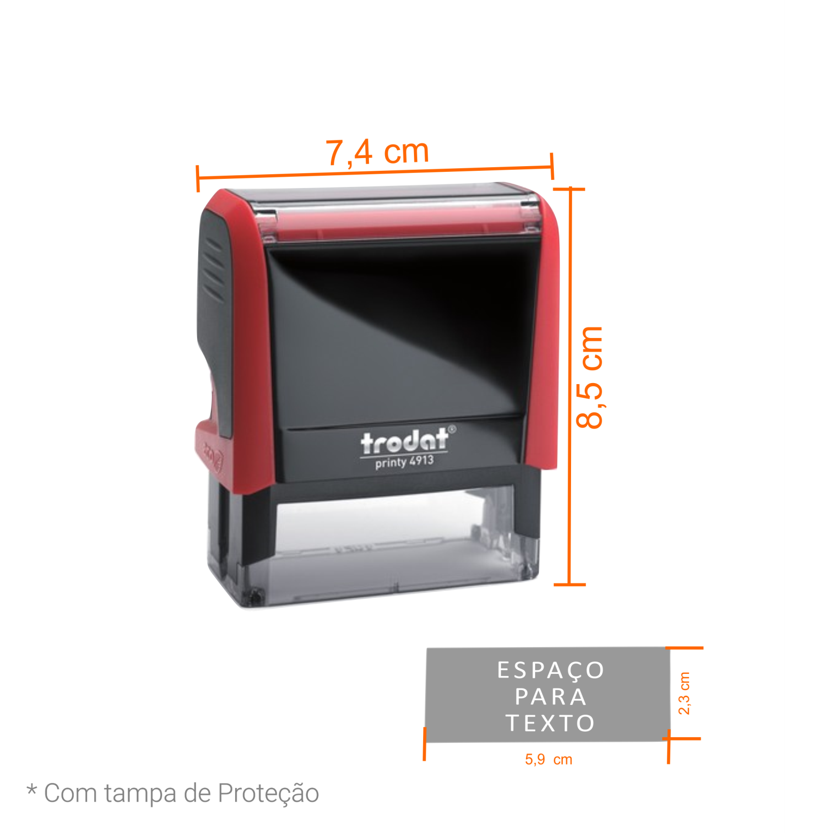 Carimbo Automático Trodat 4913 - Doutor Carimbos LTDA