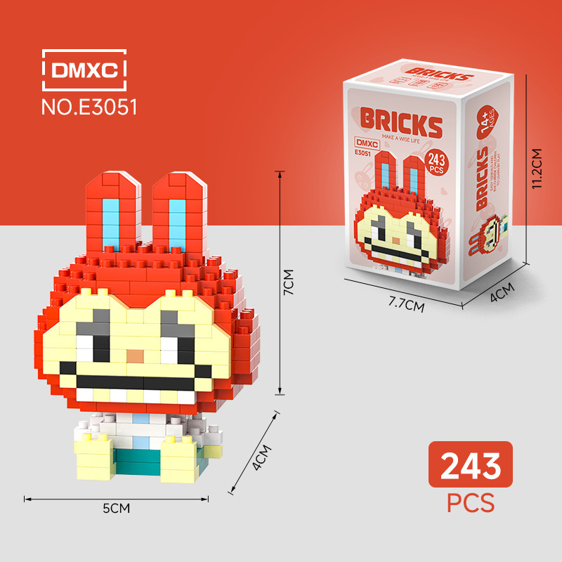 MINI LEGO BRICKS LABUBU - CORES DIVERSAS - CANETAS ATACADO