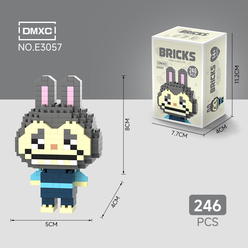 MINI LEGO BRICKS LABUBU - CORES DIVERSAS - CANETAS ATACADO