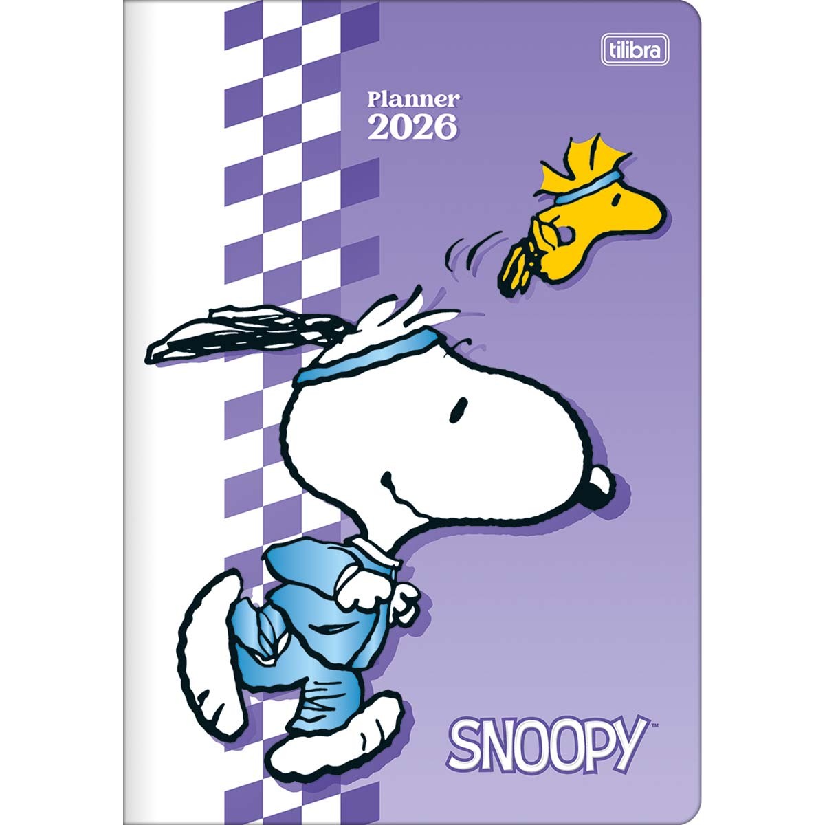 Planner Grampeado 17,8 x 25,4 cm Snoopy 90 G 2026 - CANETAS ATACADO
