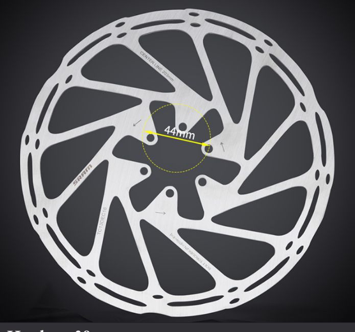 DISCO DE FREIO SRAM AVID 203 - 180 MM (PAR) - Technobike