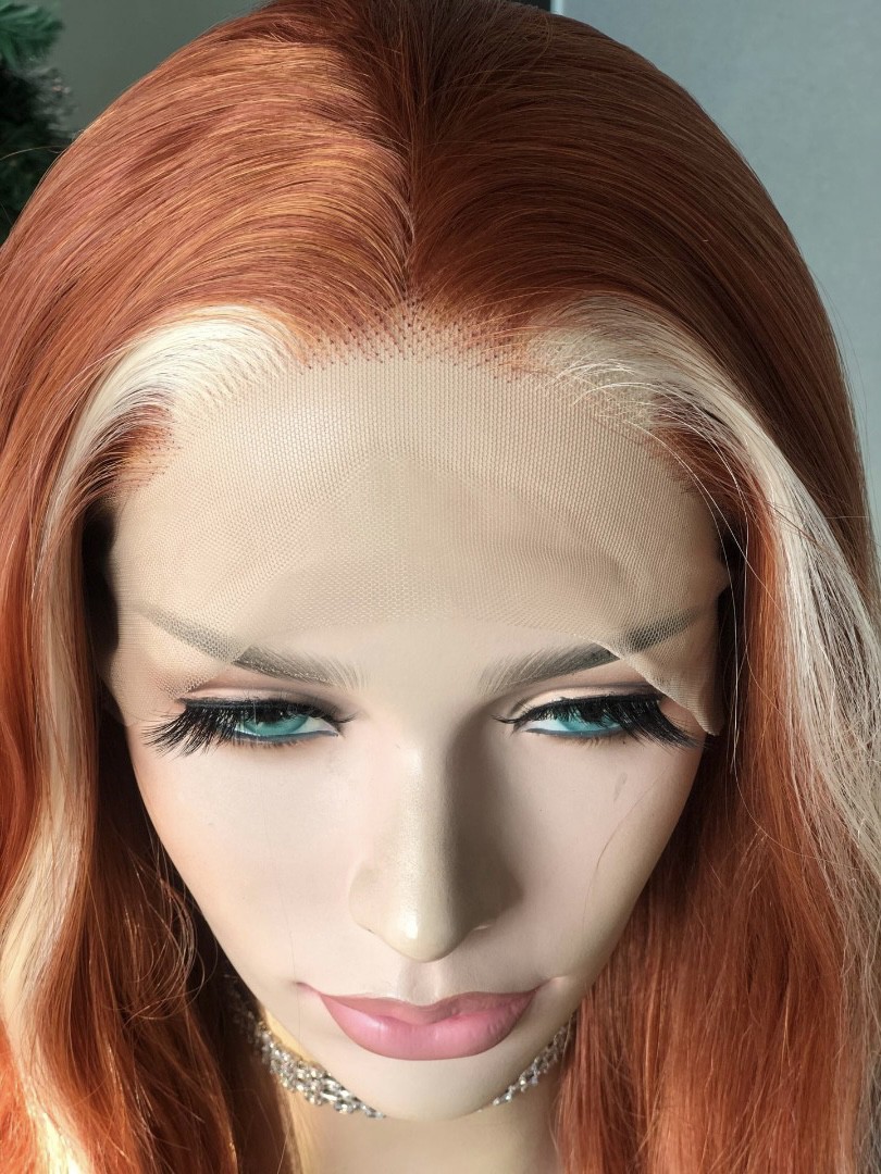 LACE FRONT KAMILLA RUIVA COM MECHAS - Perucas Martinez