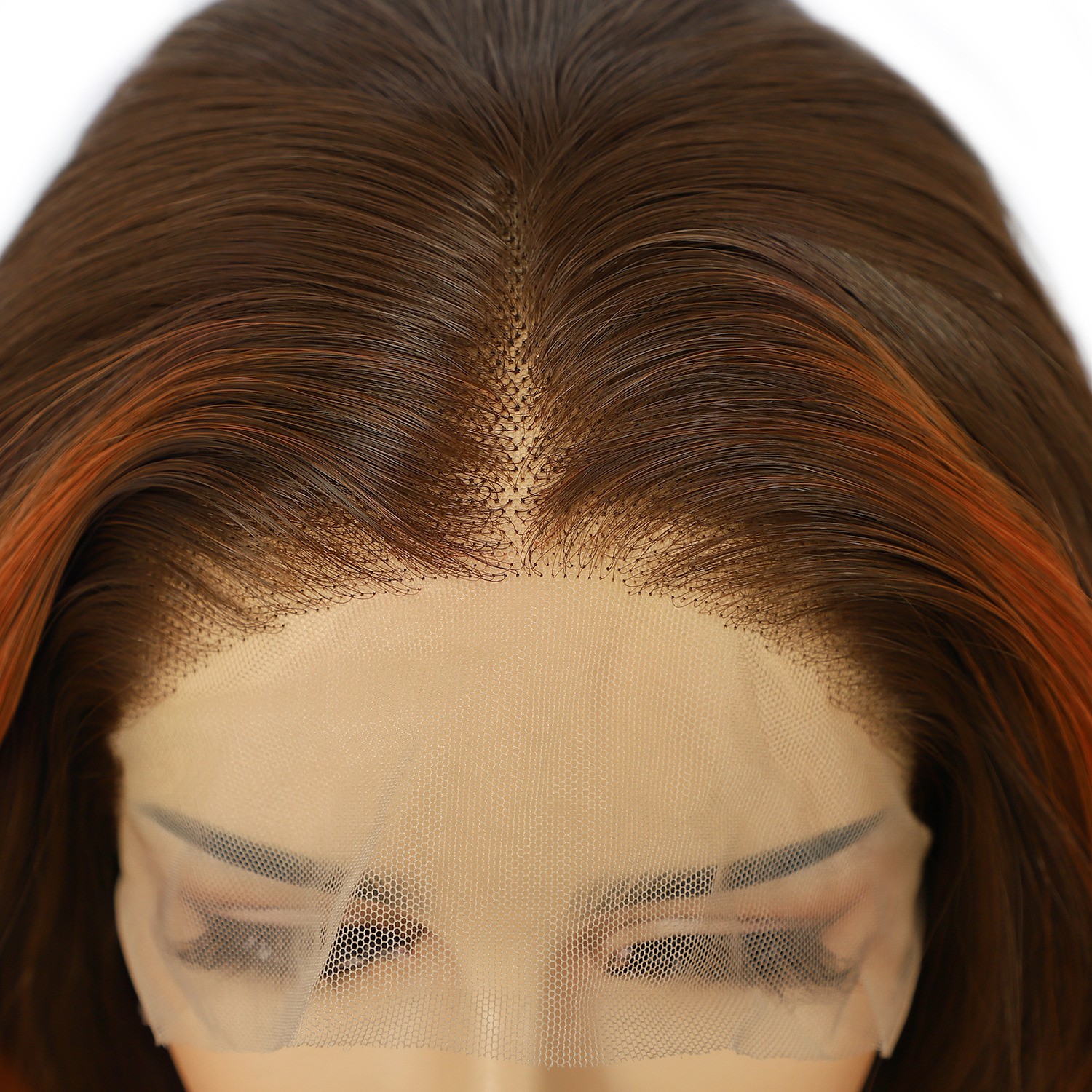 LACE FRONT KAMILLA CARAMELO COM MECHAS - Perucas Martinez