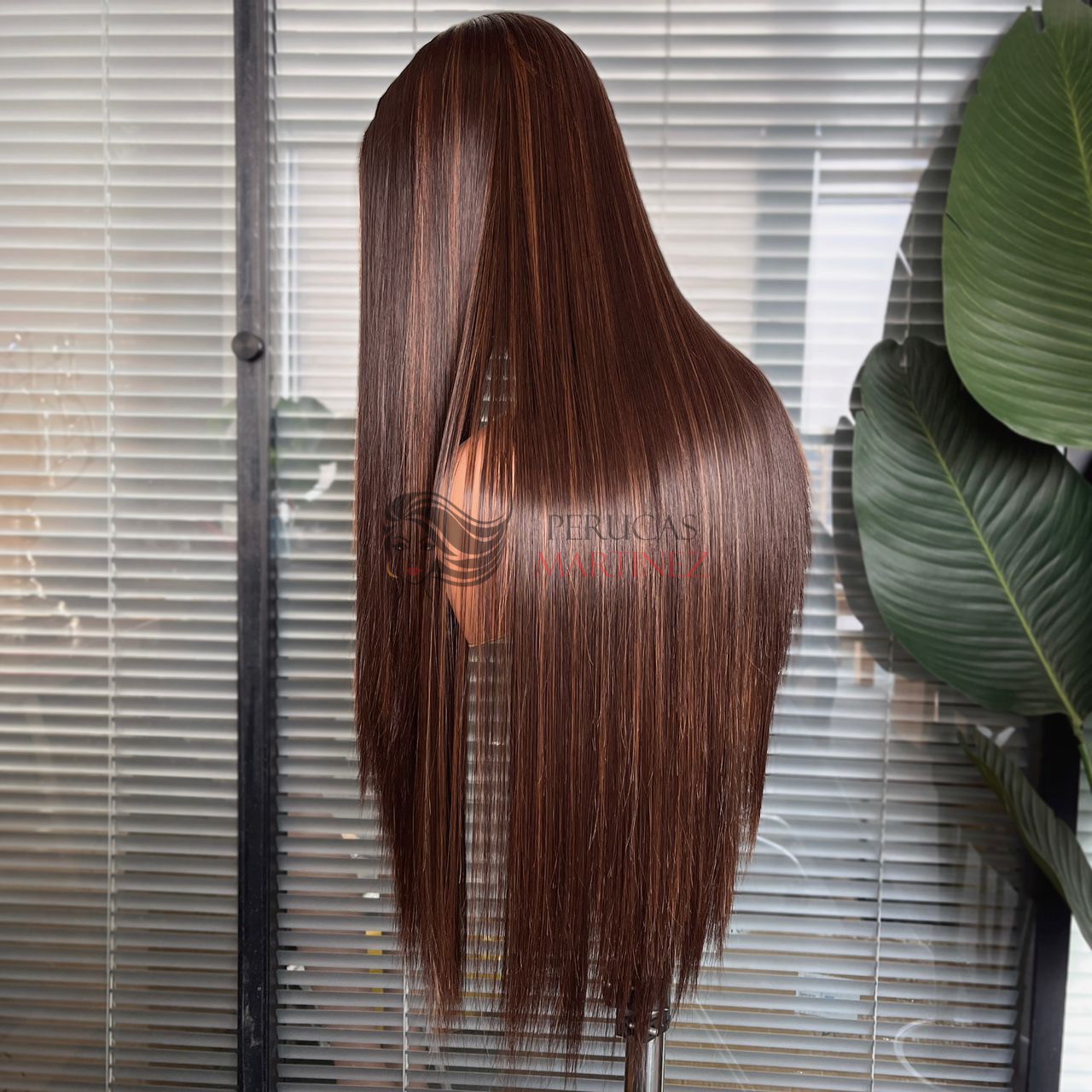 LACE FRONT MELISSA CASTANHO COM MECHAS - Perucas Martinez