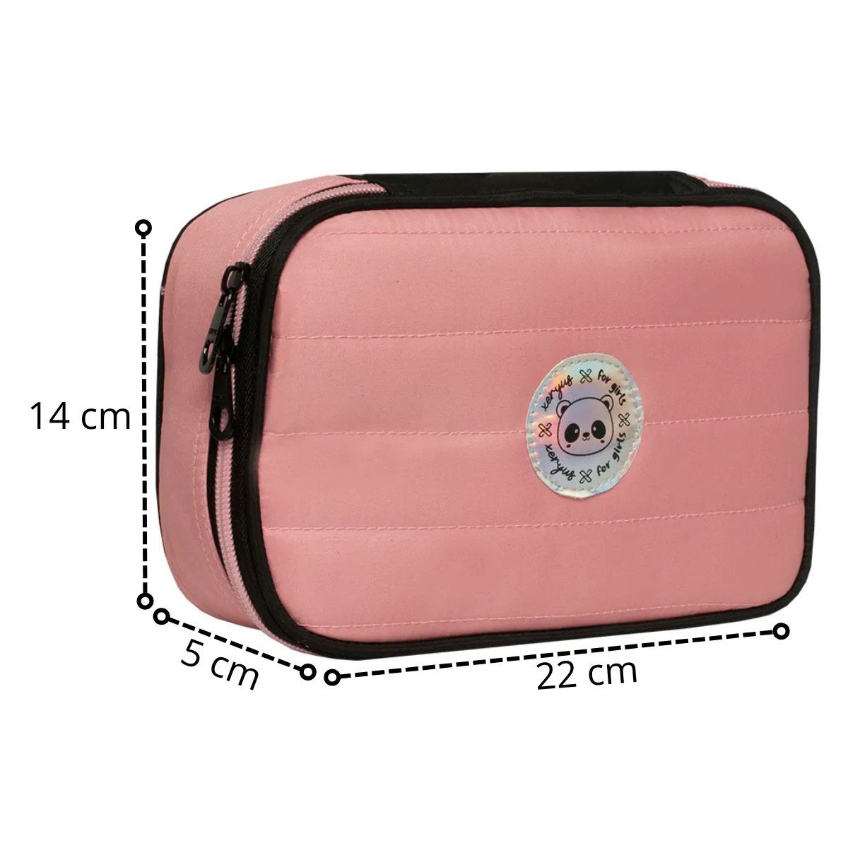 Kit Mochila Com Rodas + Lancheira + Estojo Tween Panda Rose - ZOOM ...