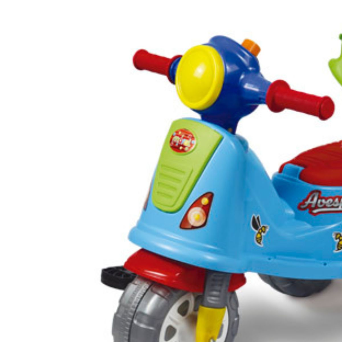 Triciclo De Pedal 2 Em 1 Motoca Infantil Avespa Colorido - ZOOM ...