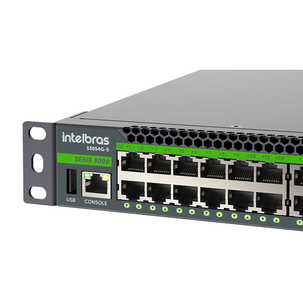 Switch Gerenciácel 48 portas Layer 3 6x SFP+ 10G Intelbras S3054G-B ...