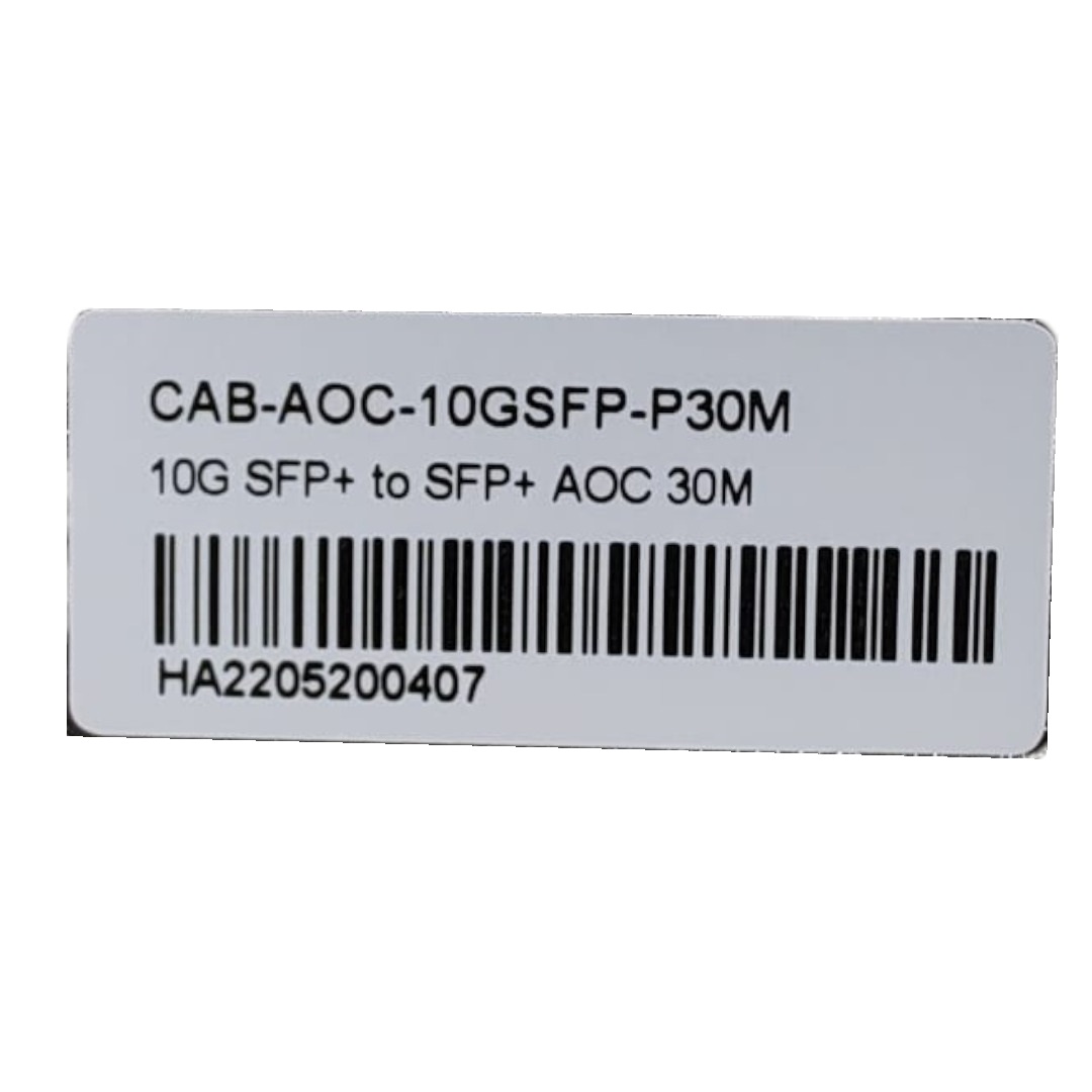 CABO ÓPTICO ATIVO 30M SFP+ 10G CABO-AOC-10GSFP-P30M - Aztech Hardware
