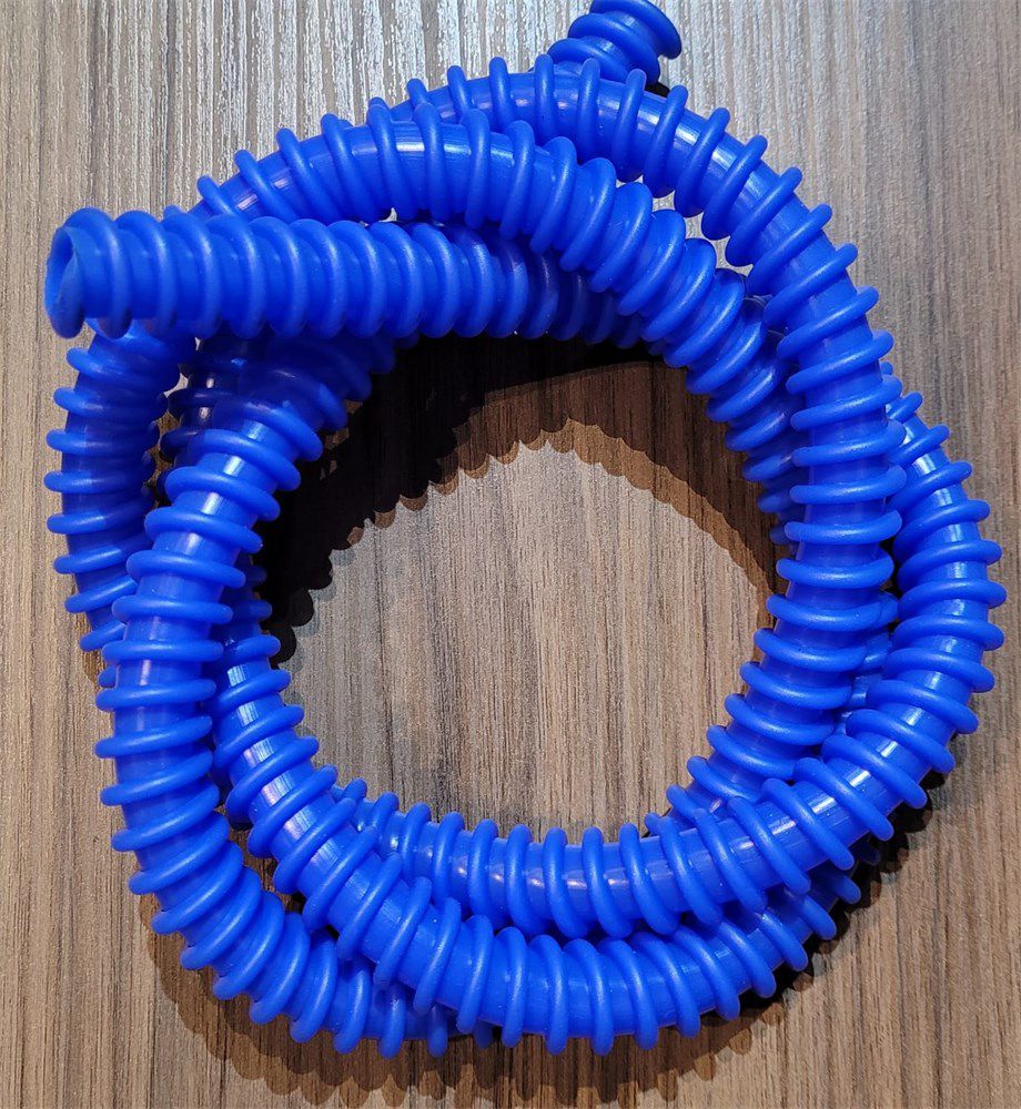 MANGUEIRA SILICONE HELIX AZUL - Asia tabacaria
