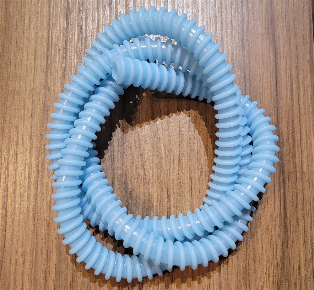 MANGUEIRA SILICONE HELIX AZUL BEBÊ - Asia tabacaria