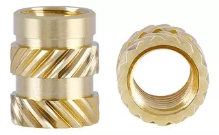 Inserto M3 x 6mm Metálico Serrilhado - 3DX Filamentos