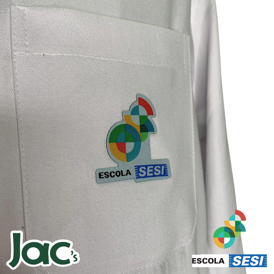 Jaleco Masculino 100% algodão - Uniforme Oficial Escola Sesi - Jac's ...