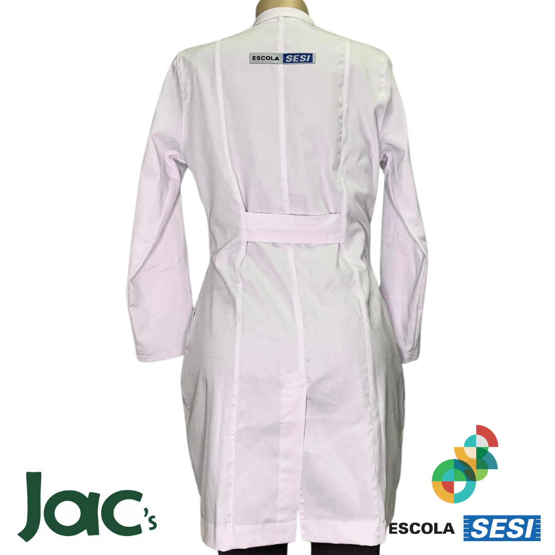 Jaleco Feminino 100% algodão - Uniforme Oficial Escola Sesi - Jac's ...
