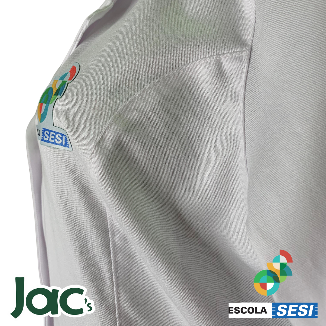 Jaleco Feminino 100% algodão - Uniforme Oficial Escola Sesi - Jac's ...
