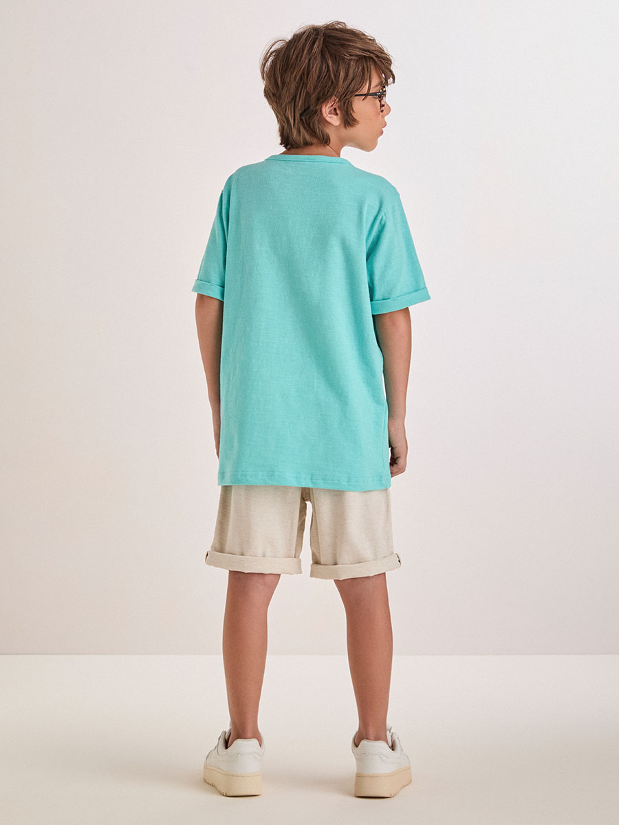 Bermuda de linho cru | Youccie - PANDOLELÊ