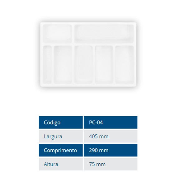 Organizador pc 04, divisor de notas dinheiro, Mold Plast - Toque Final ...