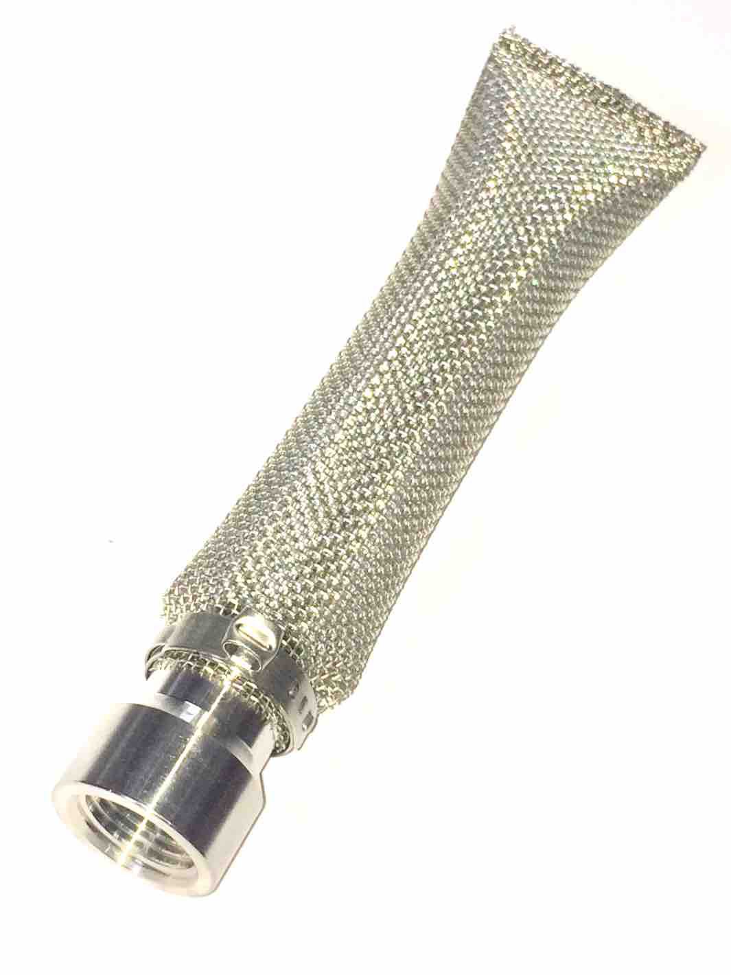 Bazooka em Inox 8" BSP / rosca femea 1/2" - Bil Bil Beer Brewshop
